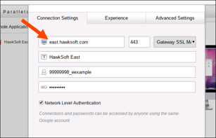 Instructions for Creating New Parallels Connections for HawkSoft Online